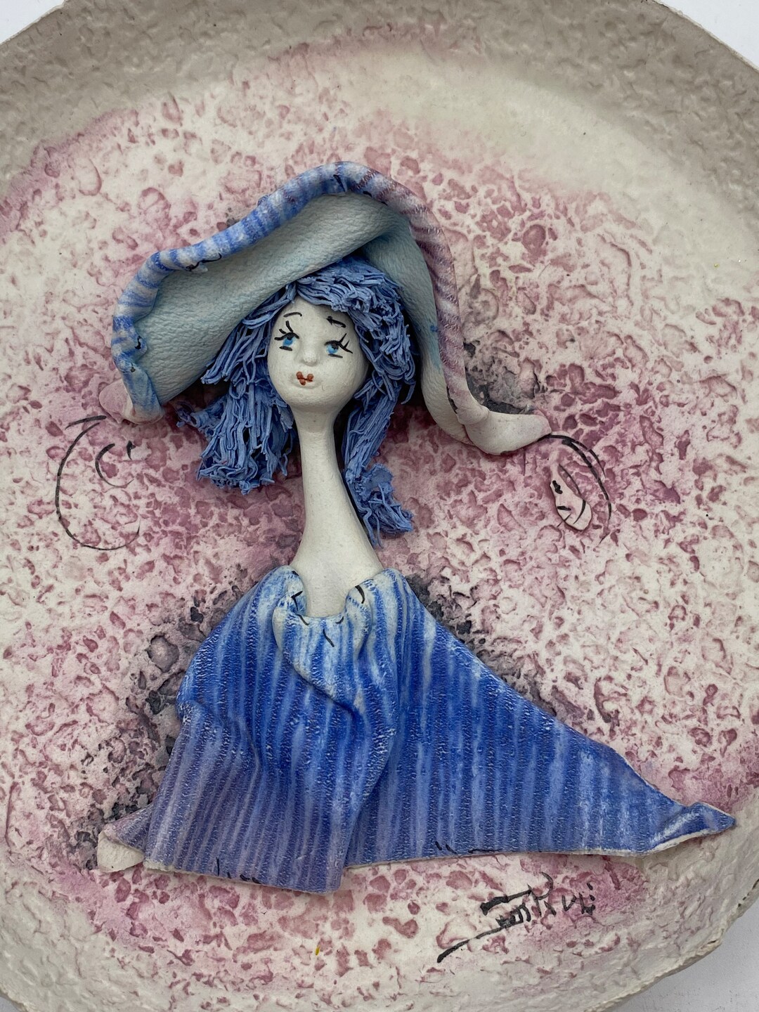 Vintage Emilio Tezza La Genziana Signed Italian Porcelain Girl - Etsy