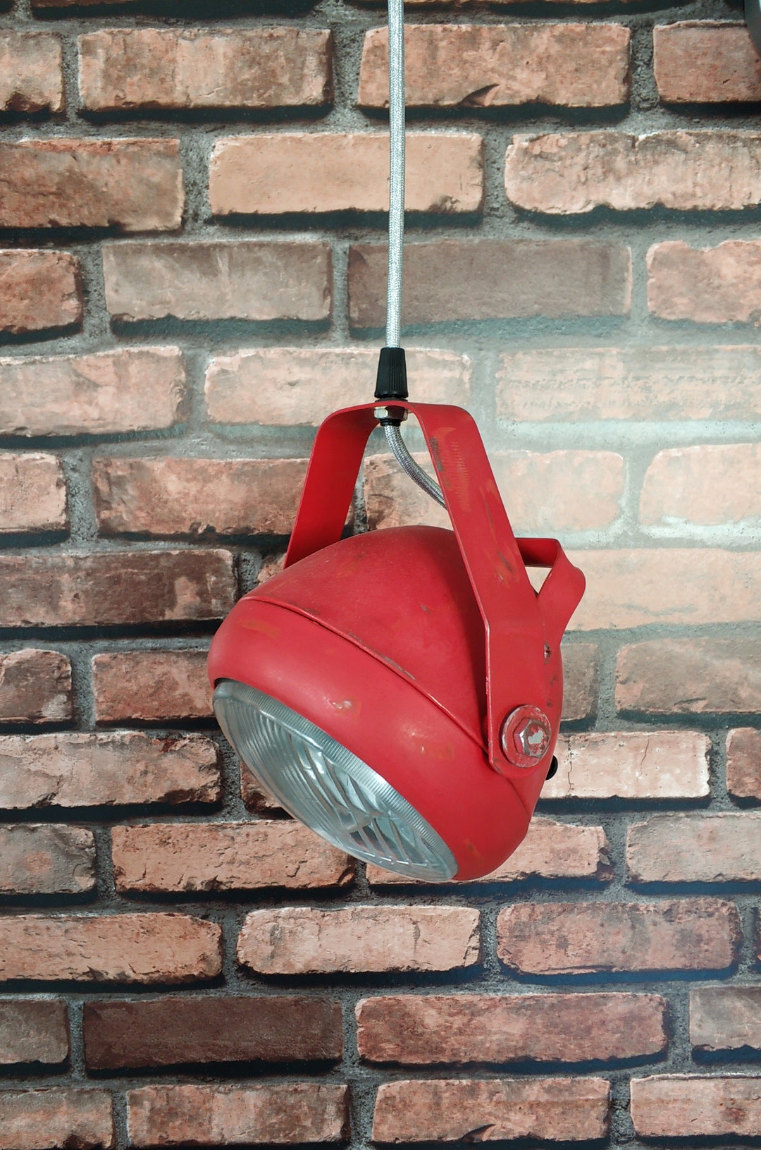 Pendant Lamp,headlight in Red Spot Light, Industrial Lighting,retro ...