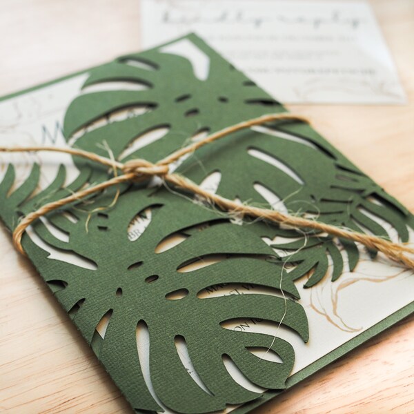 Tropical Wedding Invitation - Etsy