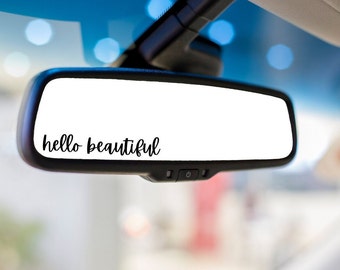 Rear Mirror Decal - Etsy