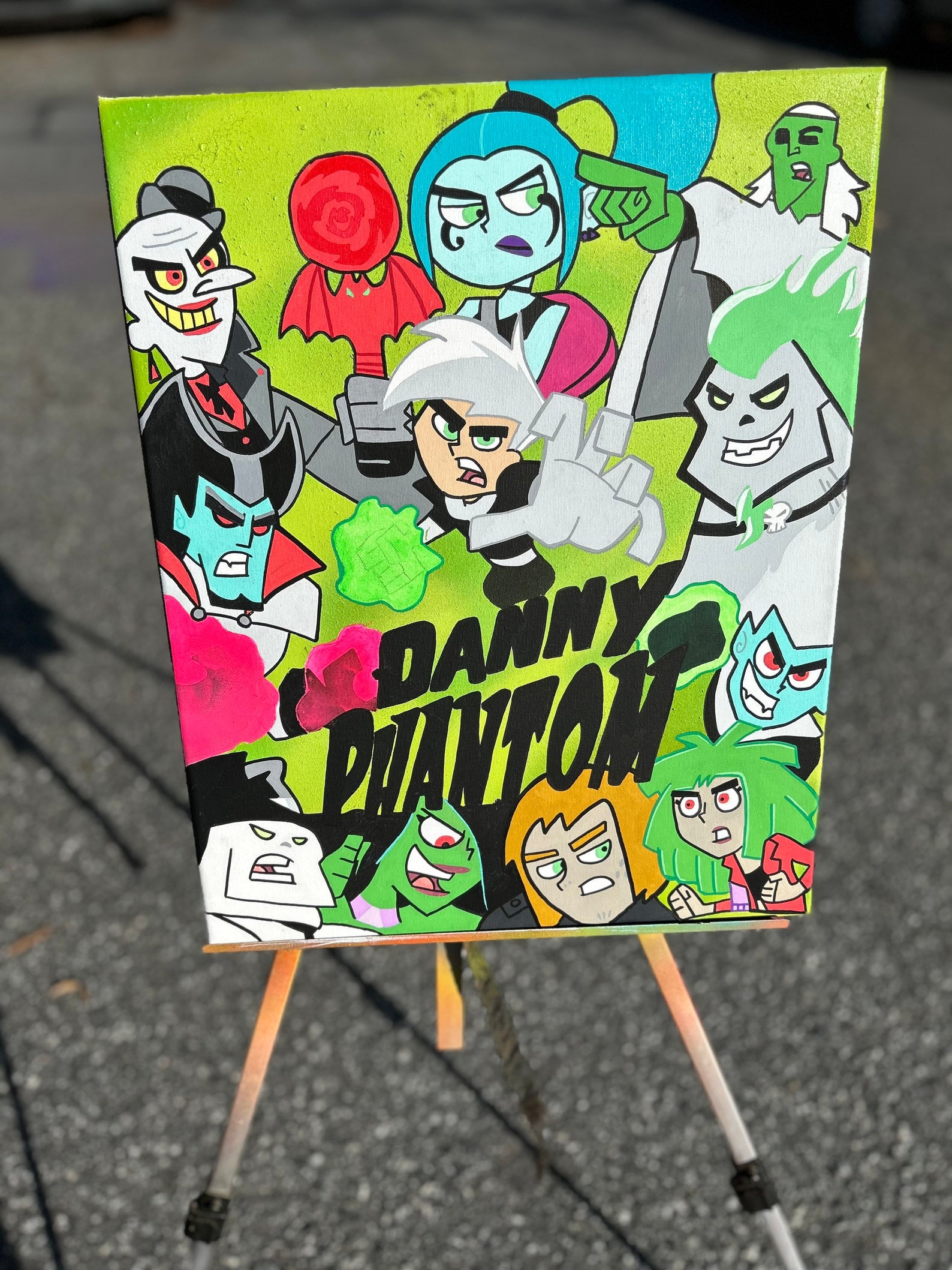 Danny Phantom, "ghastly", Graffiti Wall Art, Modern Wall Art Pop ...