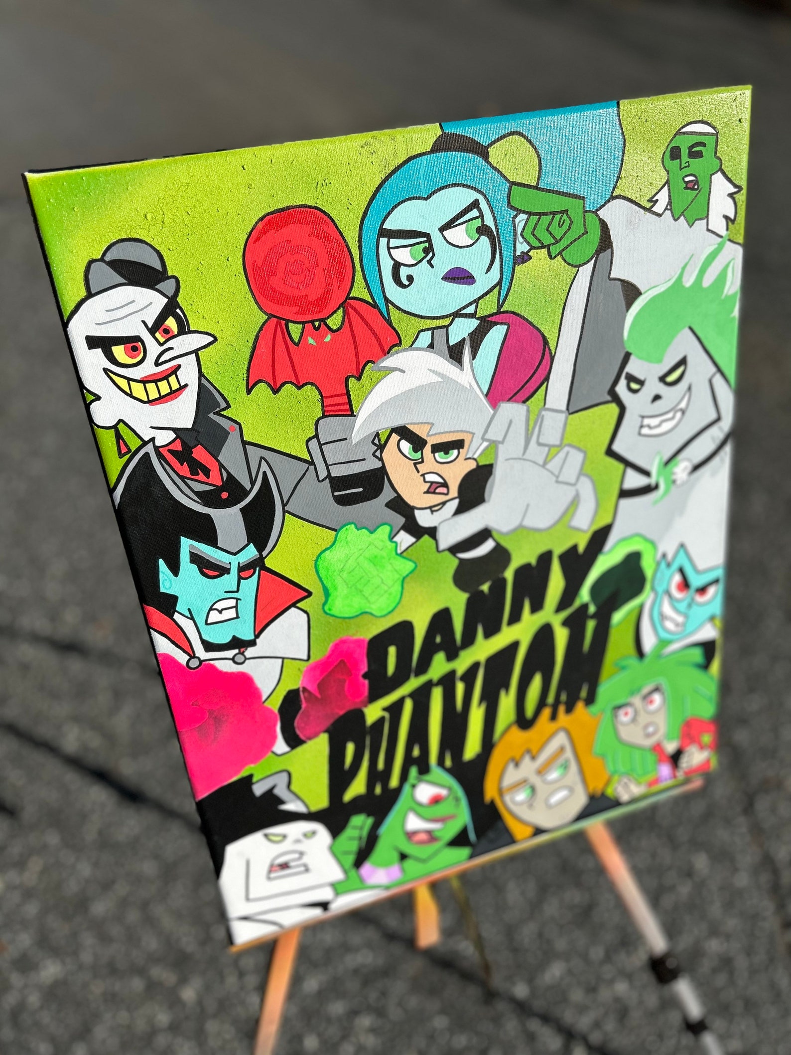 Danny Phantom, "ghastly", Graffiti Wall Art, Modern Wall Art Pop ...