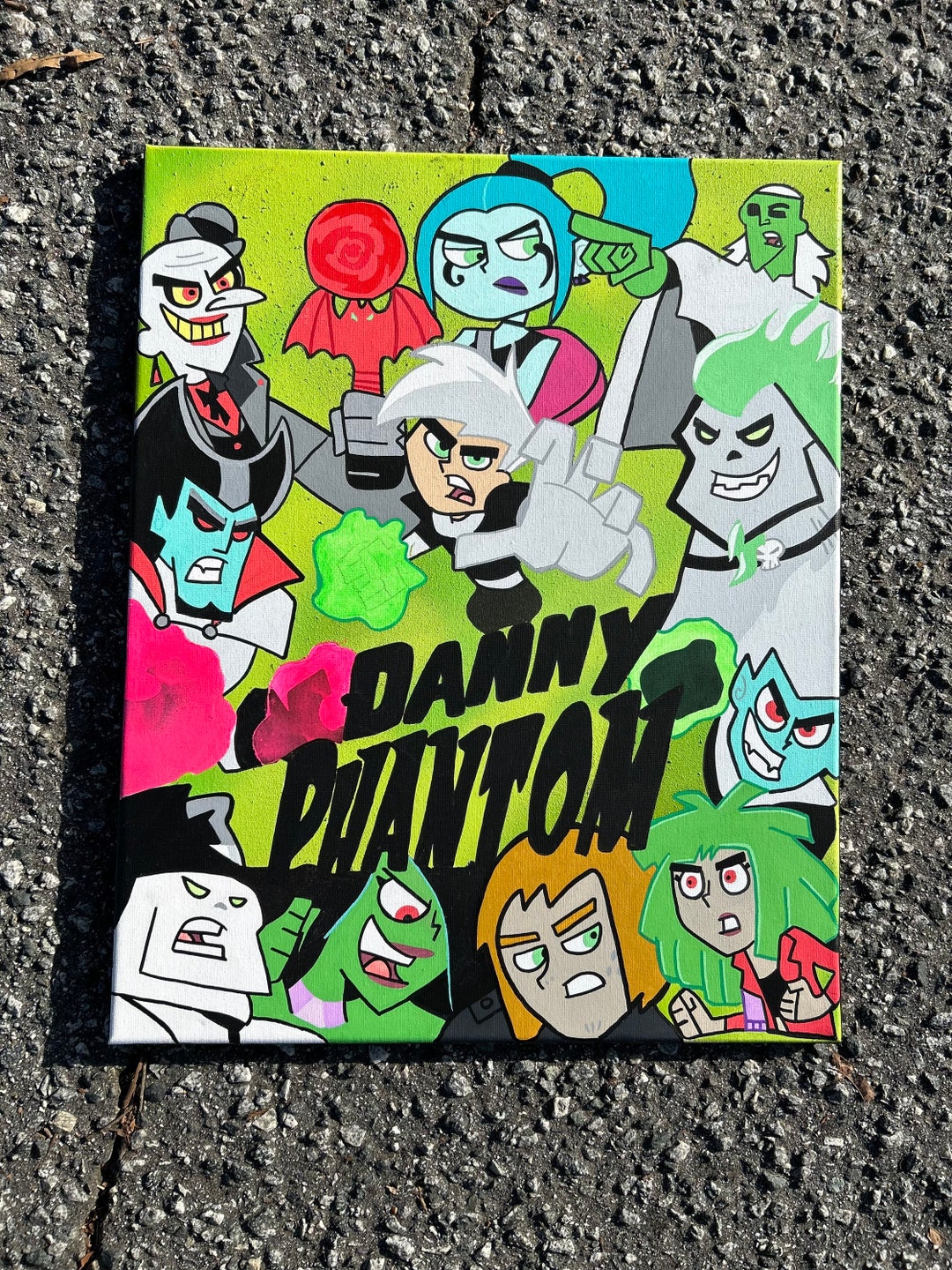 Danny Phantom, "ghastly", Graffiti Wall Art, Modern Wall Art Pop ...