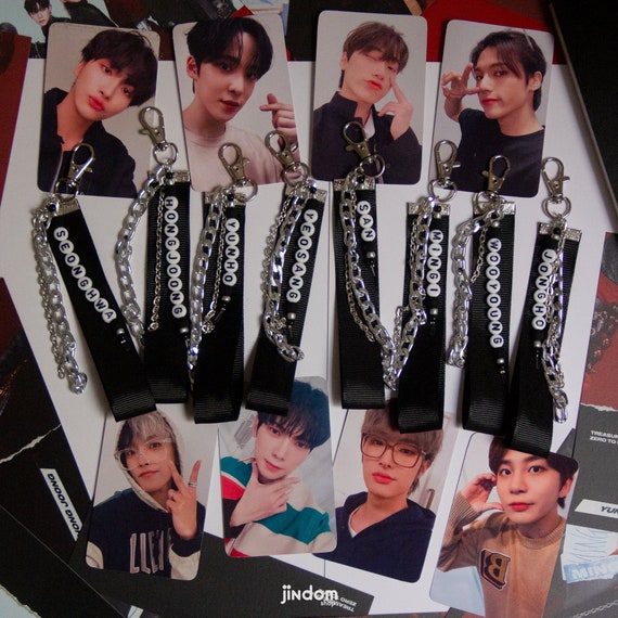 ATEEZ Keychain Photocard High Quality / Double Sided / | Etsy