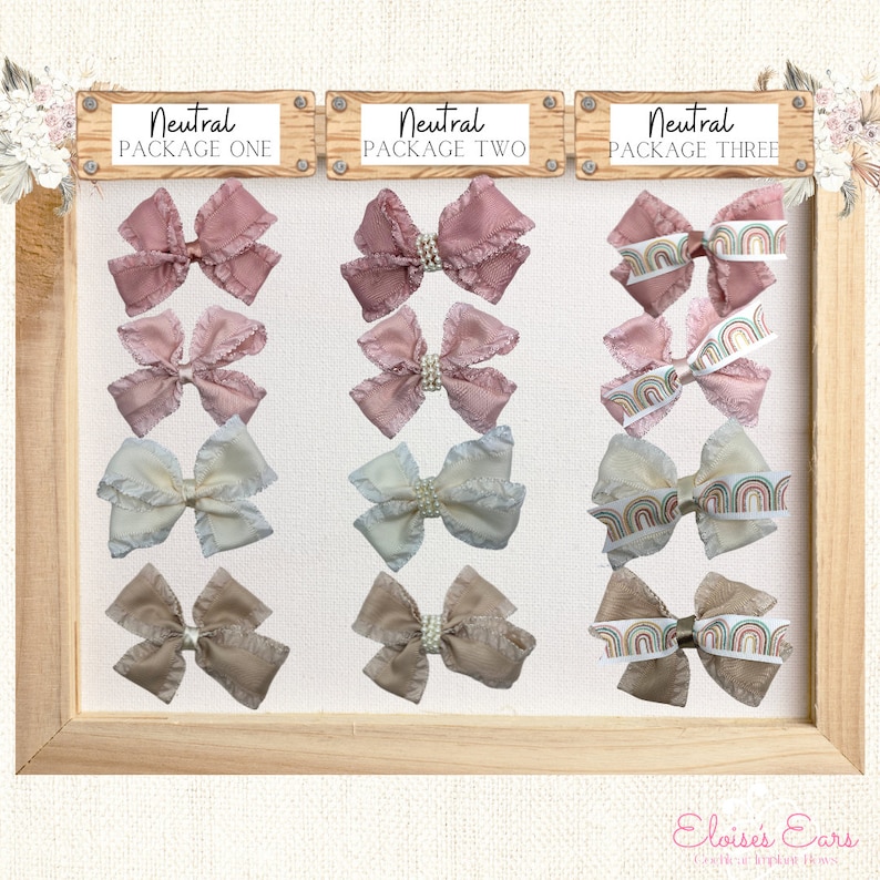 Spring Neutral Cochlear Implant Retainment Bows: Keep Your - Etsy