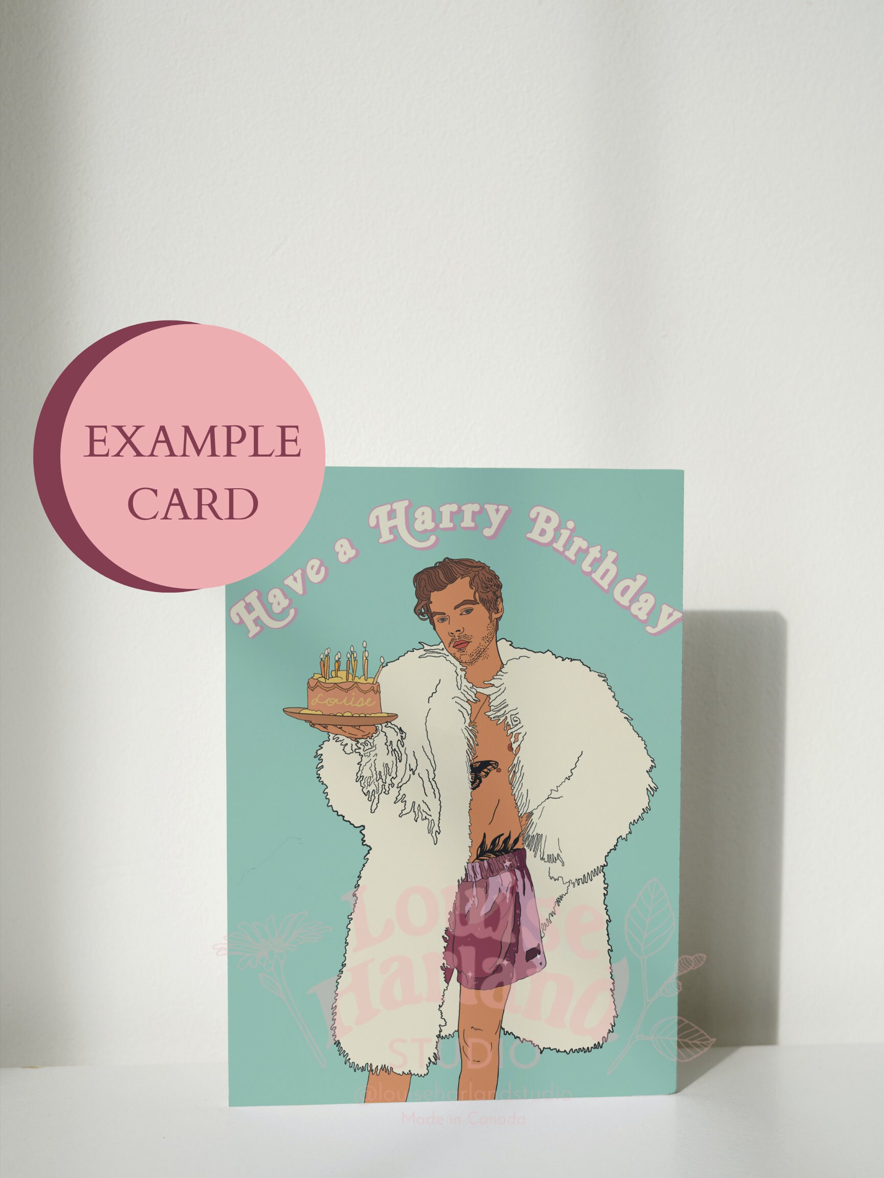 PRINTABLE Harry Styles Birthday Card Harry's House Harry - Etsy