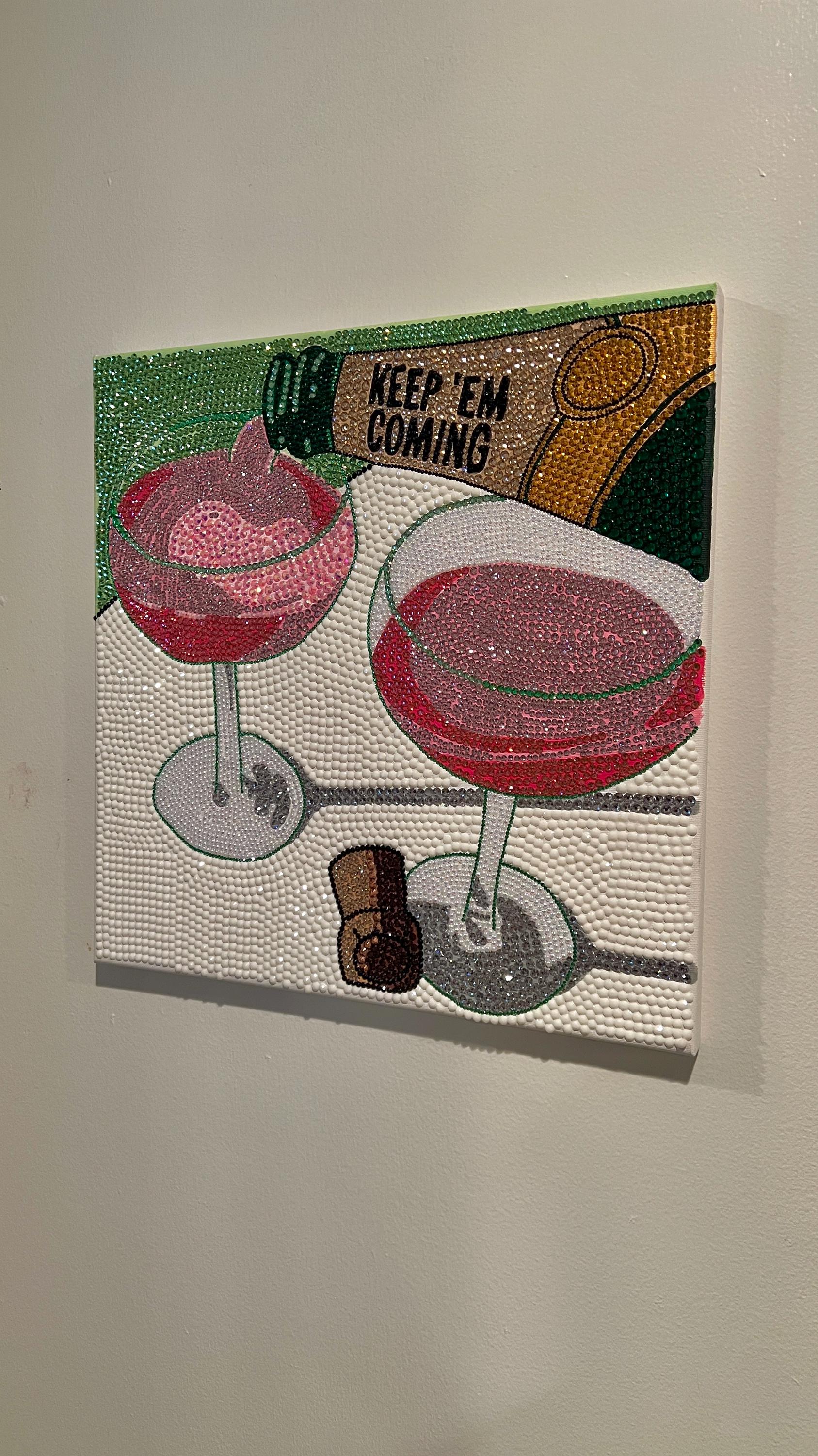 Keep em Coming Bedazzled Canvas - Etsy