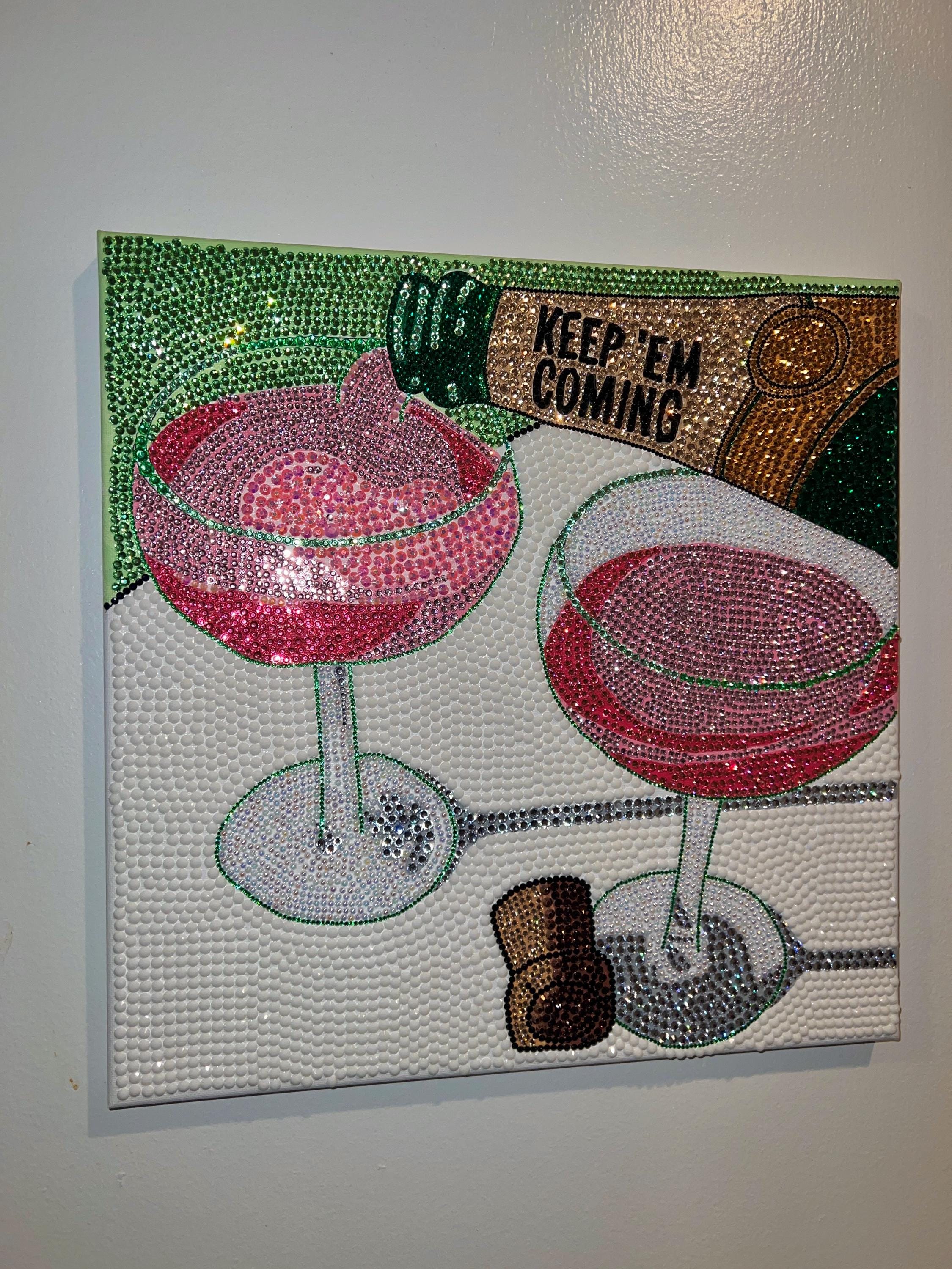 Keep em Coming Bedazzled Canvas - Etsy