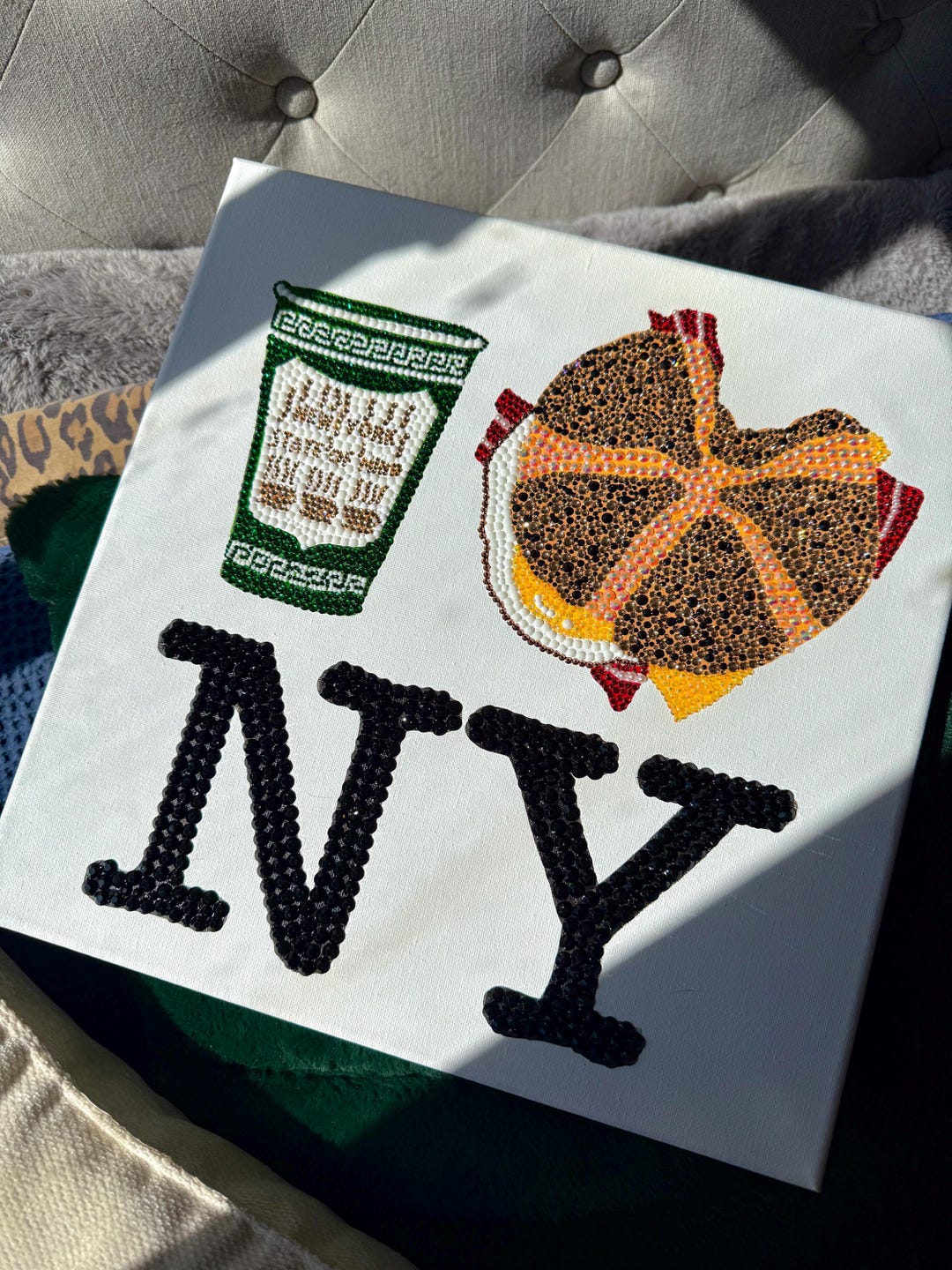 Bedazzled I Love NY Sign - Etsy