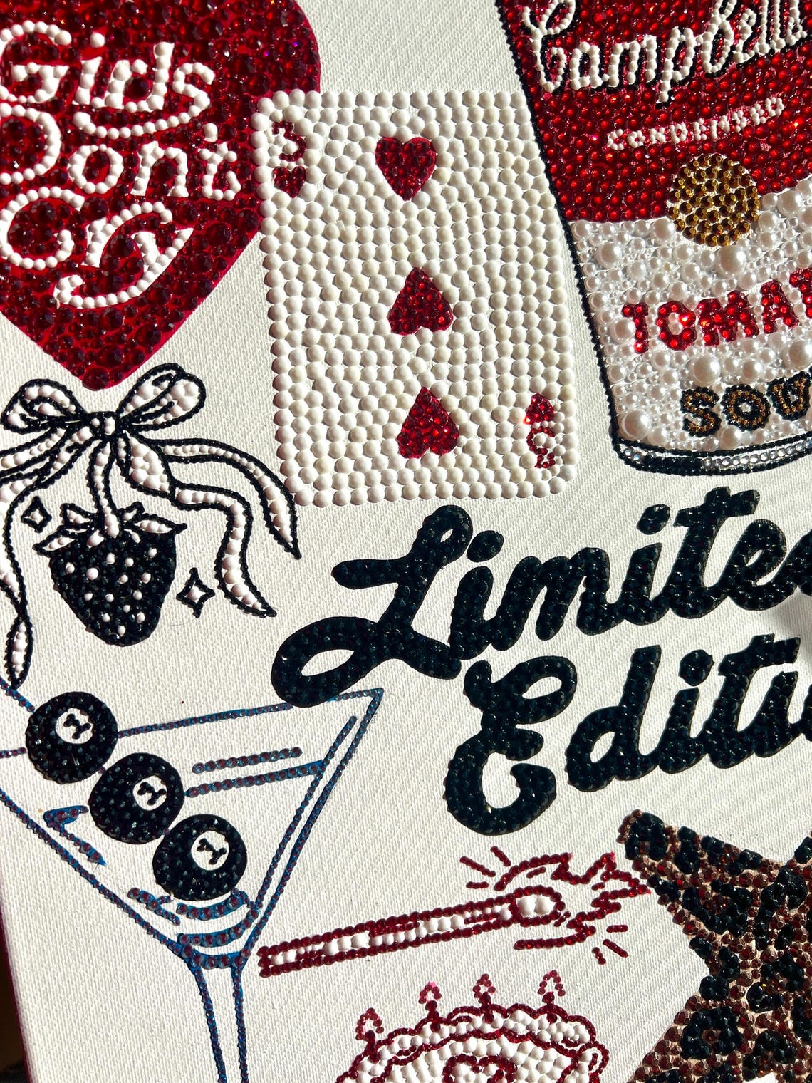 Limited Edition Bedazzled Canvas - Etsy