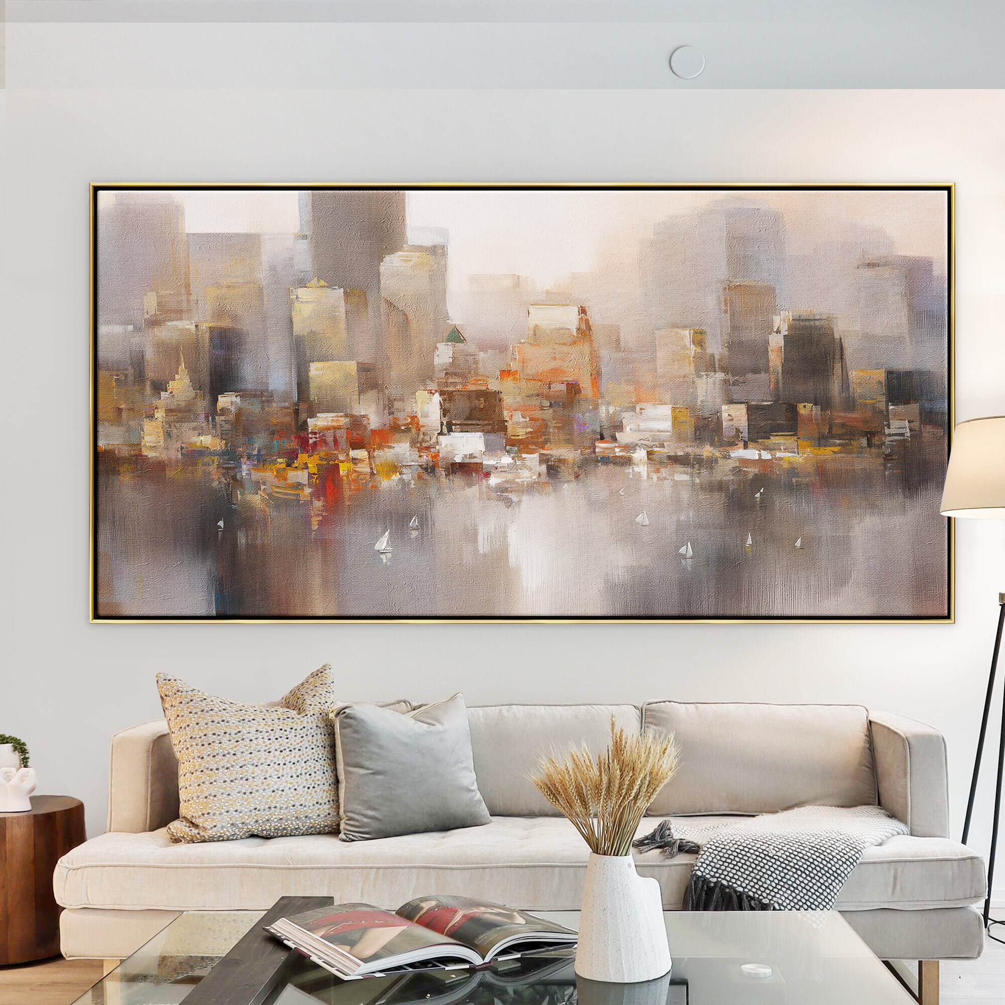 Original Painting Canvas Wall Art Modern Home Decor Oil Painting ...