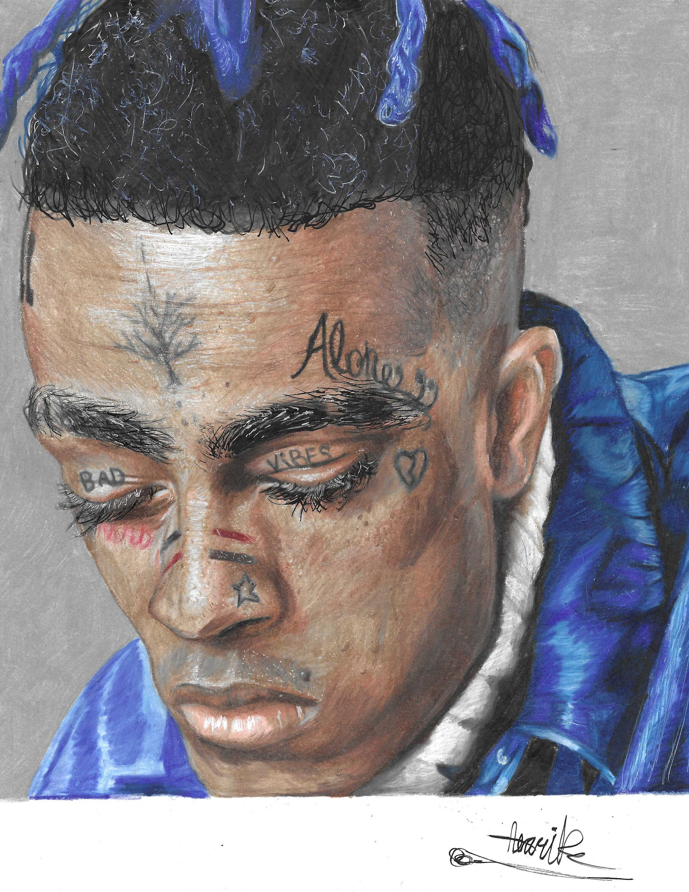 Drawing of X - Etsy
