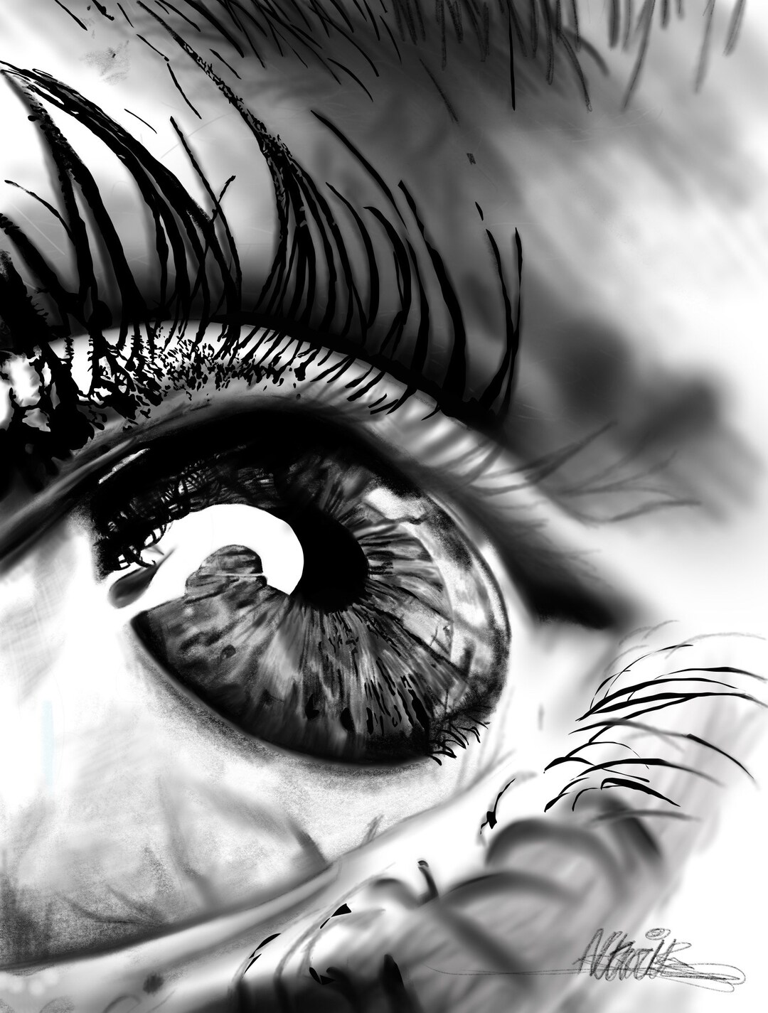 Looking up Digital Art Print - Etsy