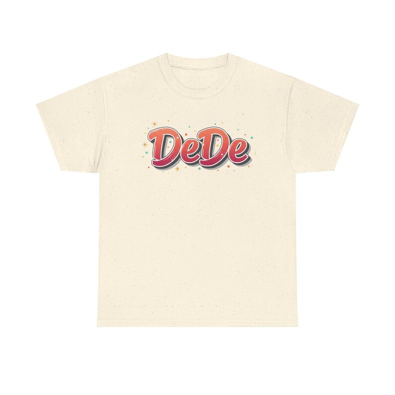 Dede Script Name Tee | Retro Bubble Letter Shirt. - Etsy