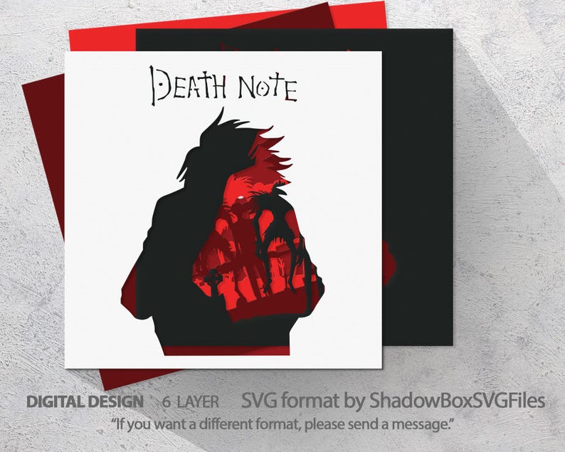 3d SVG Anime, Layered Shadow Box, Printable Art, Cricut - Etsy
