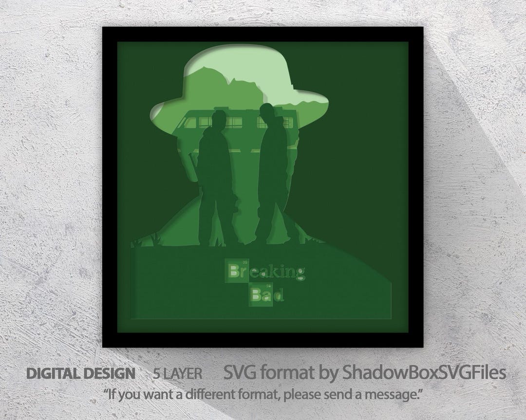 TV Series Shadow Box SVG Vector Project Paper Cut Template - Etsy