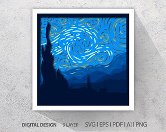 Van Gogh Svg Files - Etsy