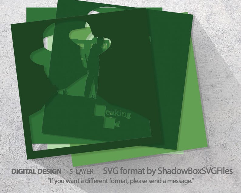 TV Series Shadow Box SVG Vector Project Paper Cut Template - Etsy