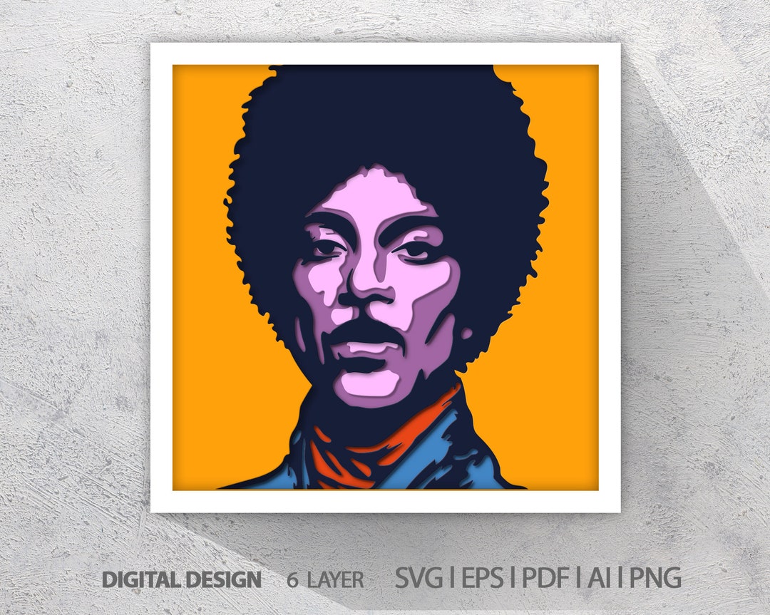 3D Prince Paper Cut Shadow Box Template (SVG Digital Download) - Etsy