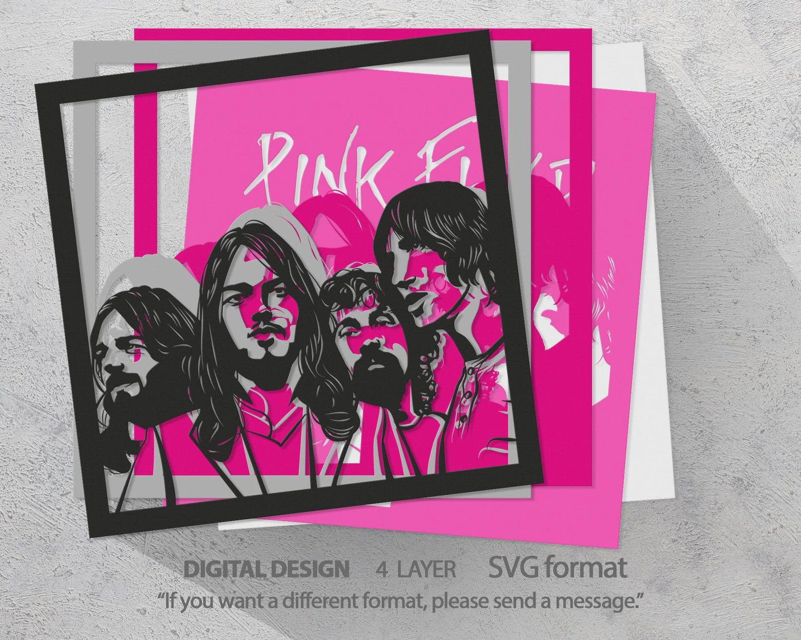 Famous Artist Shadow Box Template, 3D Papercut SVG (digital Download ...