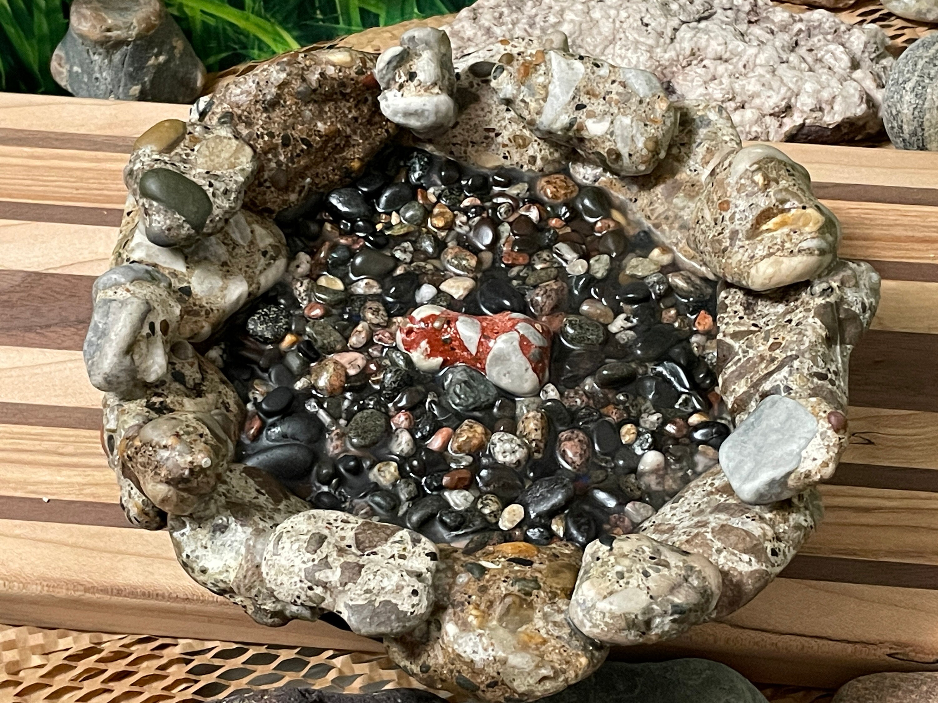 Michigan Stone Urbanite Tray Functional Rock Decor Kitchen Decor - Etsy