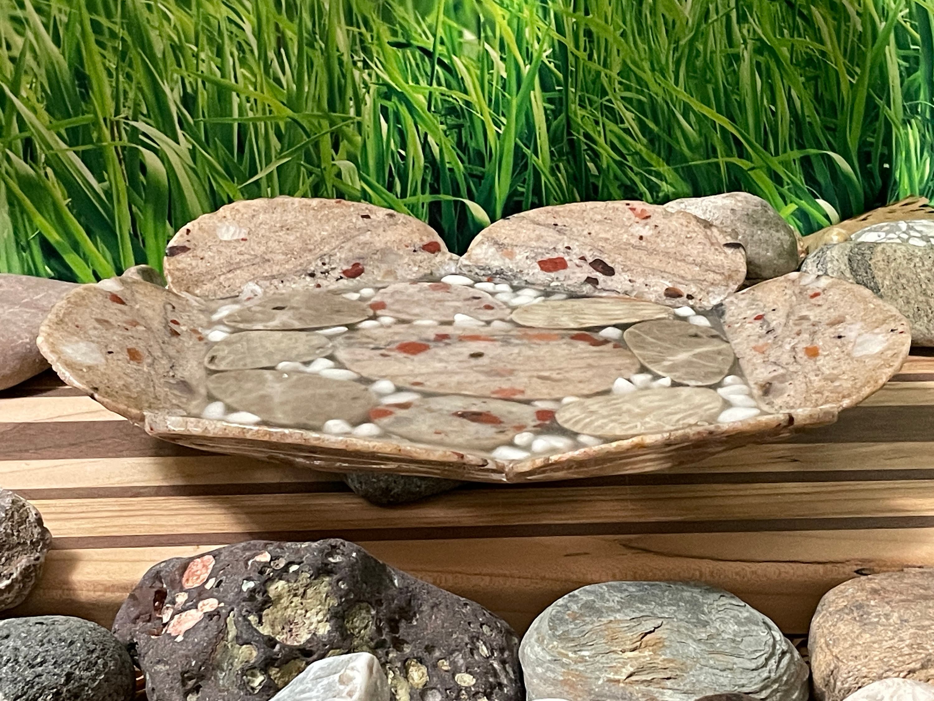 Michigan Puddingstone Platter Functional Rock Decor Souvenir - Etsy