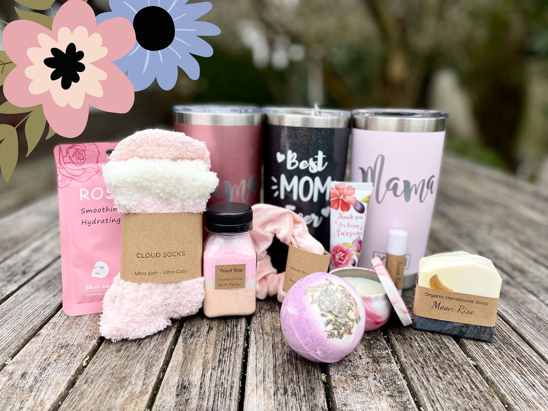 Mother's Day Pampering 10 Piece Organic Bath & Body Spa Gift Set for ...