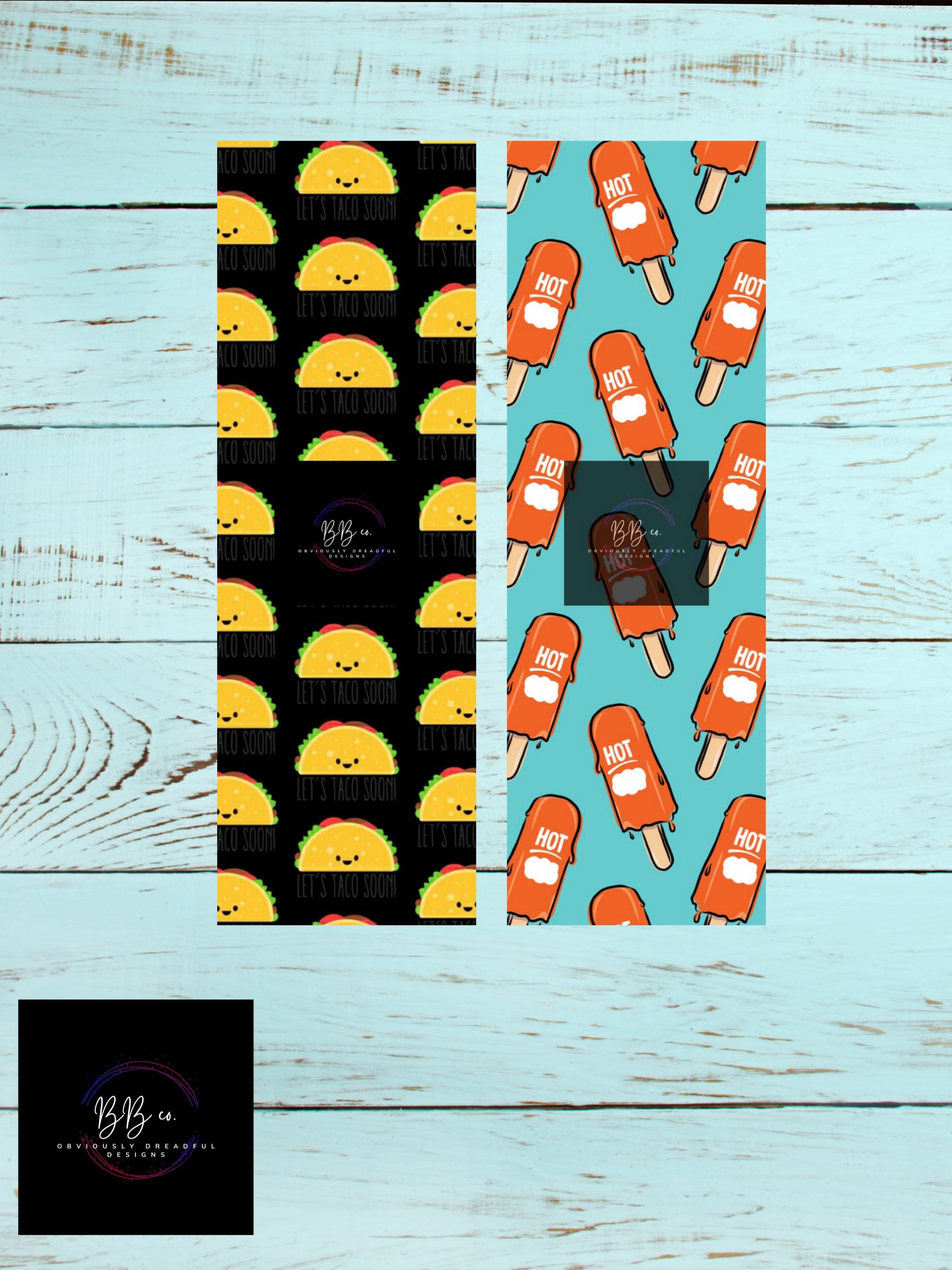 Taco PNG Pen Wrap digital Download Taco Sauce Hot Sauce Pen | Etsy