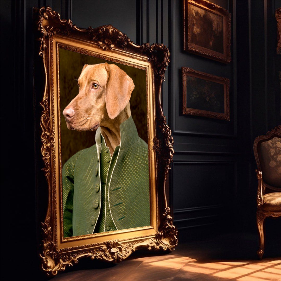 Sweet Puppy Photo Edit, Digital Pet Portrait for Wall Art, Pet Love ...