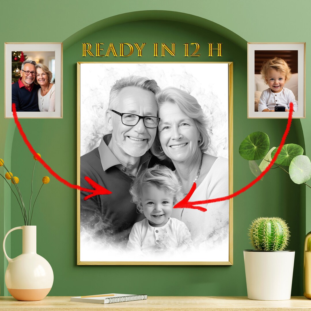 Realistic Merge of Different Photos, Combine Photos, Add Deceased Loved ...