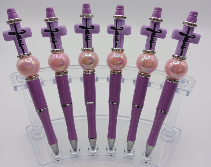 Jesus Pen, Pen Sale, Custom Made Beaded Pen, Silicone, Coworker Gifts ...