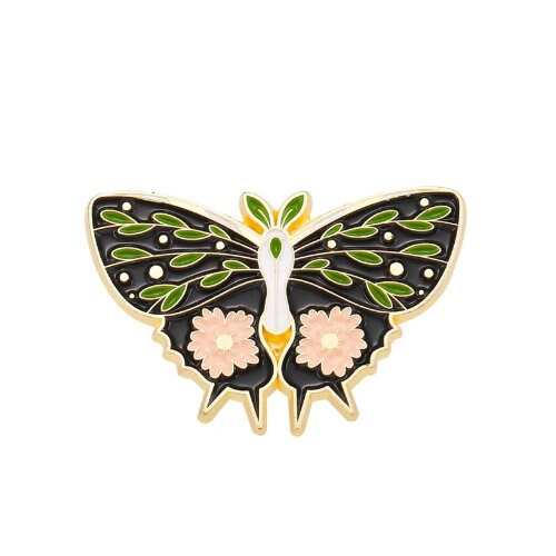 Beautiful Butterfly Moth Enamel Pins Cute Pins Jacket Pins Hard Enamel ...