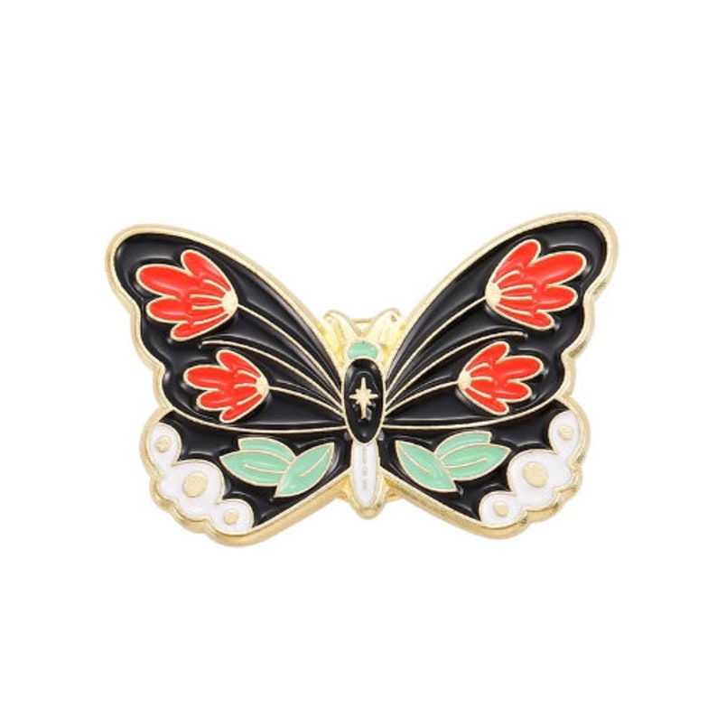 Beautiful Butterfly Moth Enamel Pins Cute Pins Jacket Pins Hard Enamel ...