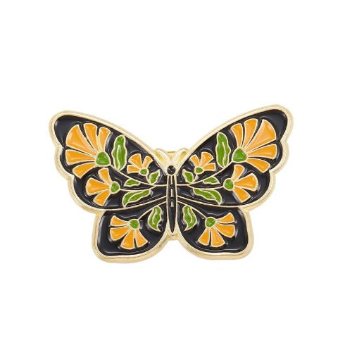 Beautiful Butterfly Moth Enamel Pins Cute Pins Jacket Pins Hard Enamel ...