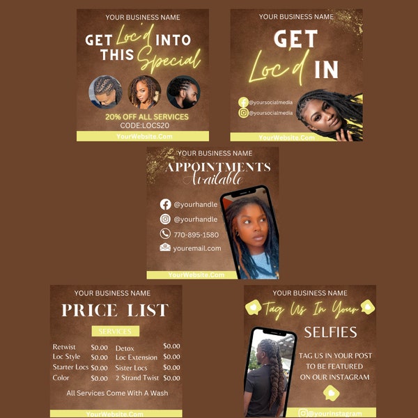 Loctician Logo - Etsy