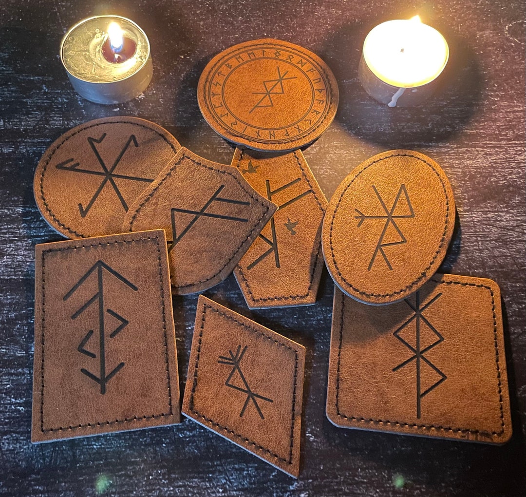 Custom Norse Bindrune Leather Patch, by the Sleepy Forge - Etsy