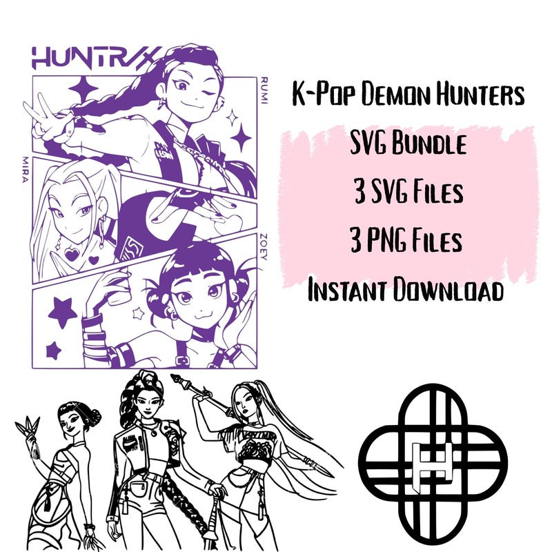 Kpop Demon Hunter Logo - Etsy