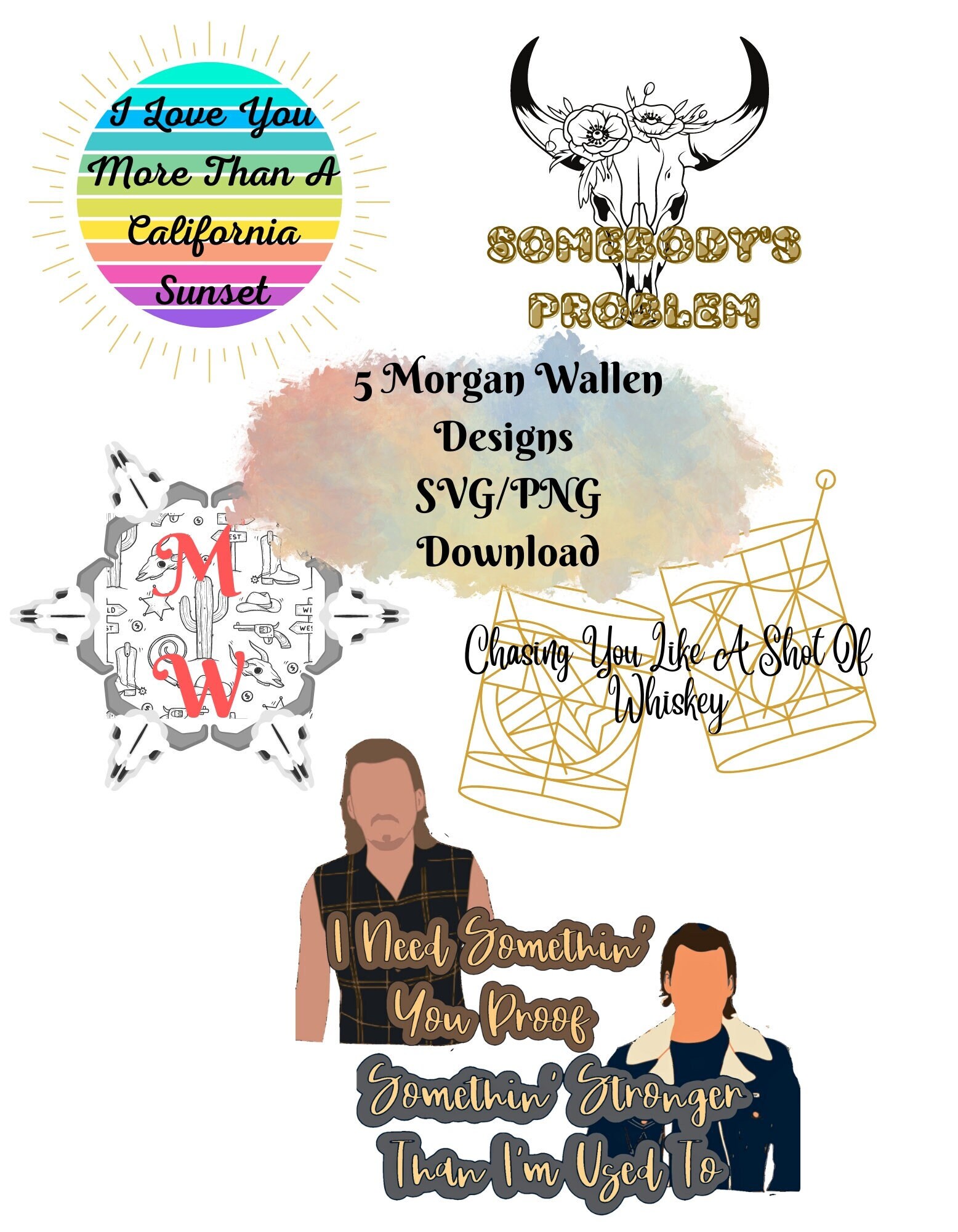 Morgan Wallen SVG and Png Bundle - Etsy Canada