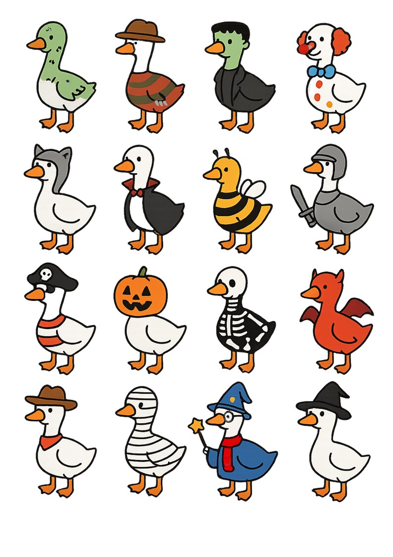 Halloween Goose Costume SVG Bundle | Funny Goose Clipart for Cricut ...