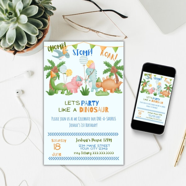 Oneasaurus Birthday - Etsy