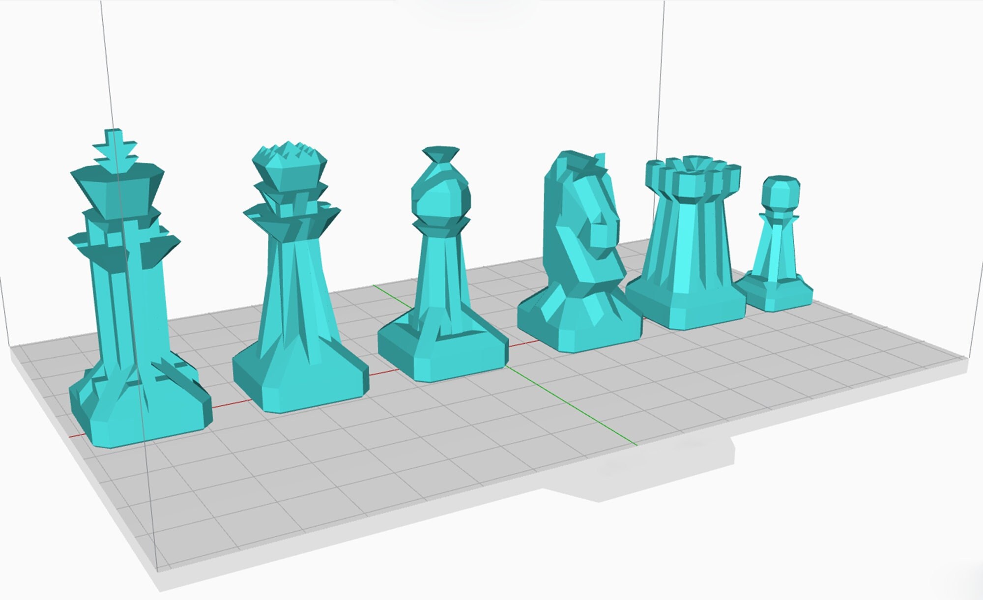 Art Deco Chess Pieces 3d Print STL Files - Etsy Ireland