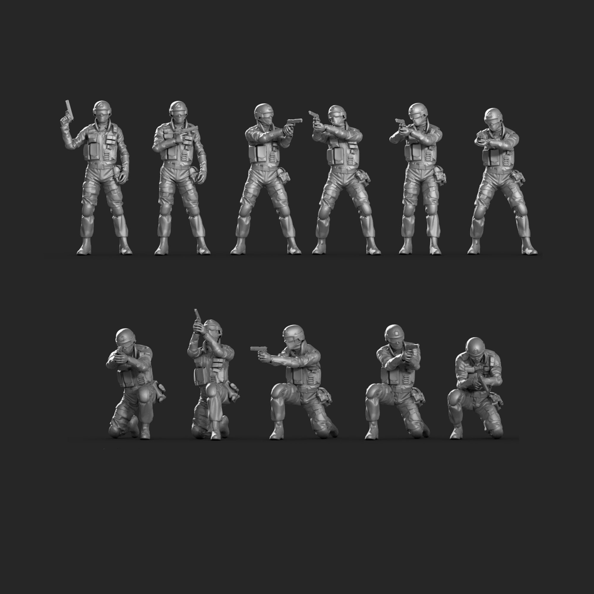 22 Swat Pose 3D STL File 22 Swat Figure 3D Print STL File - Etsy UK