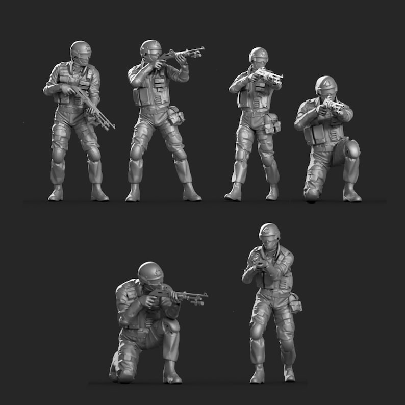 22 Swat Pose 3D STL File 22 Swat Figure 3D Print STL File - Etsy UK