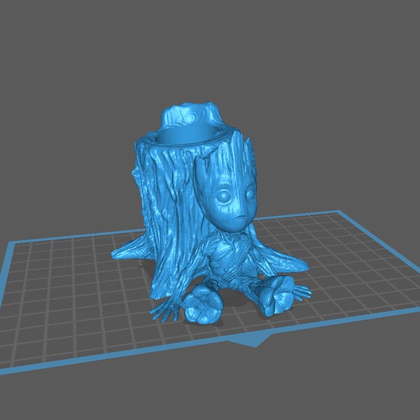 Groot Pencil Holder 3d File - Etsy