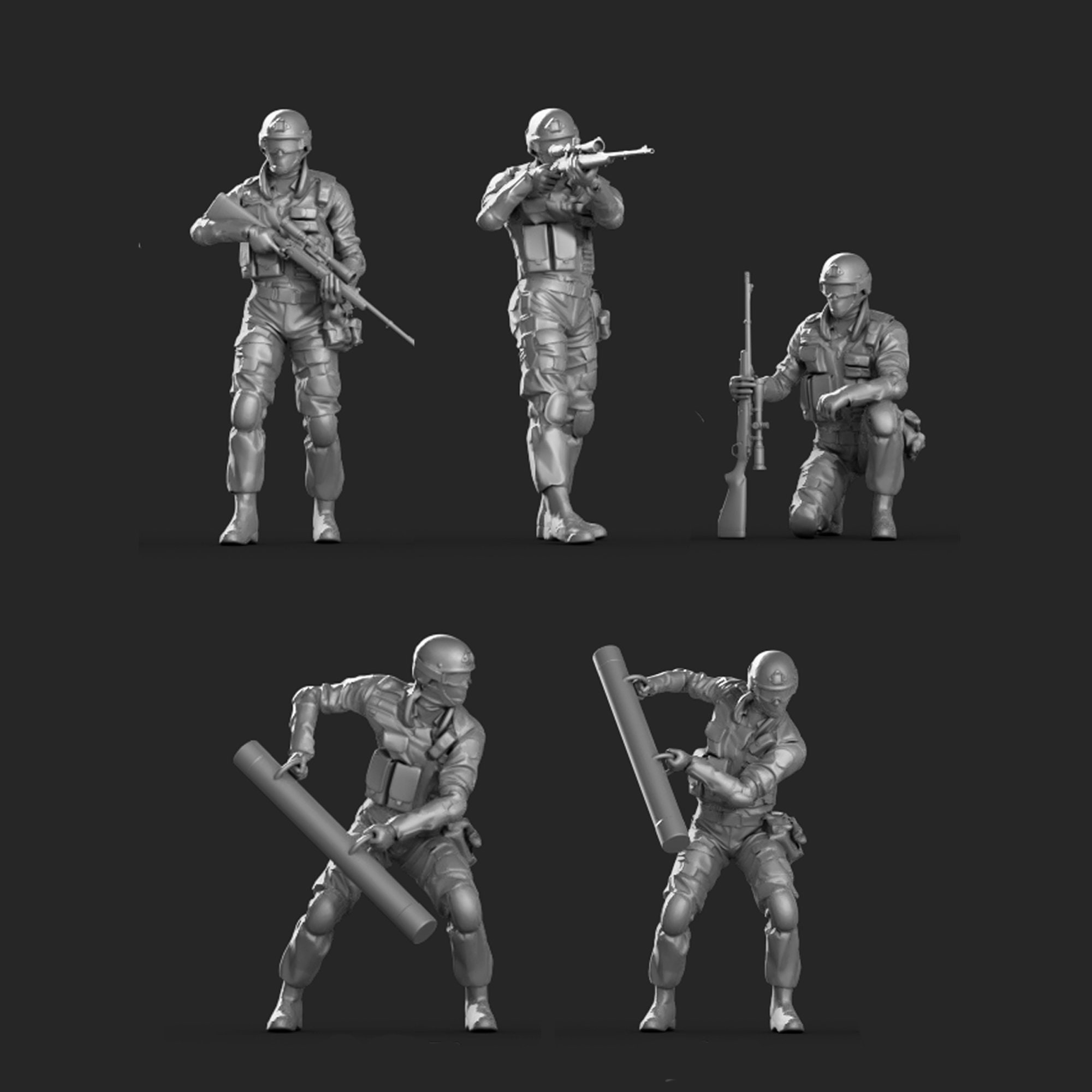 22 Swat Pose 3D STL File 22 Swat Figure 3D Print STL File - Etsy UK