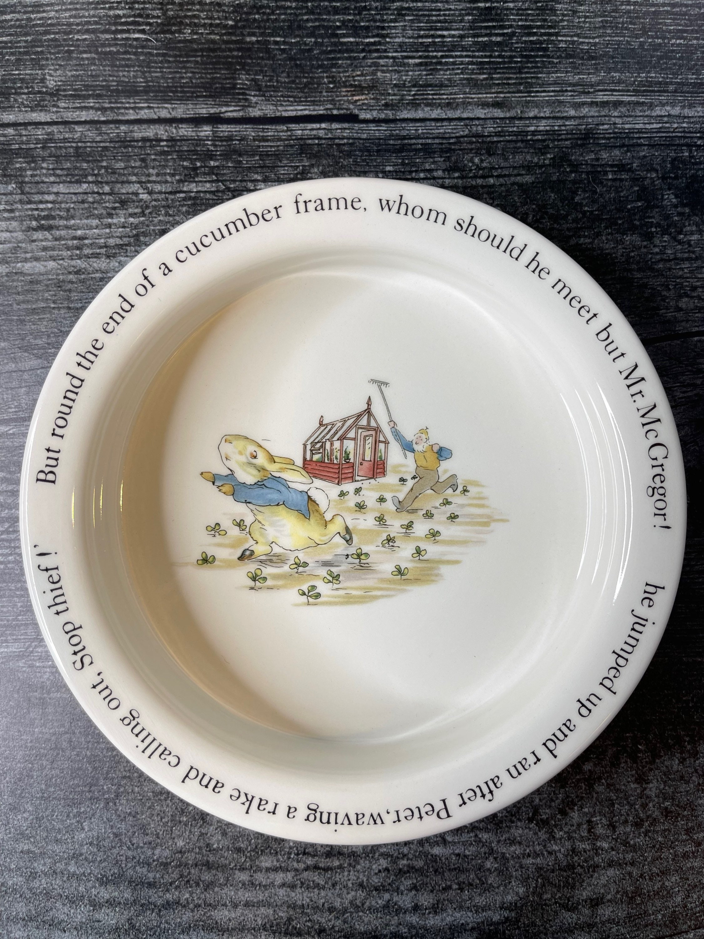 Vintage Peter Rabbit Wedgwood Childs Bowl, Plate and Cup Set | Peter ...