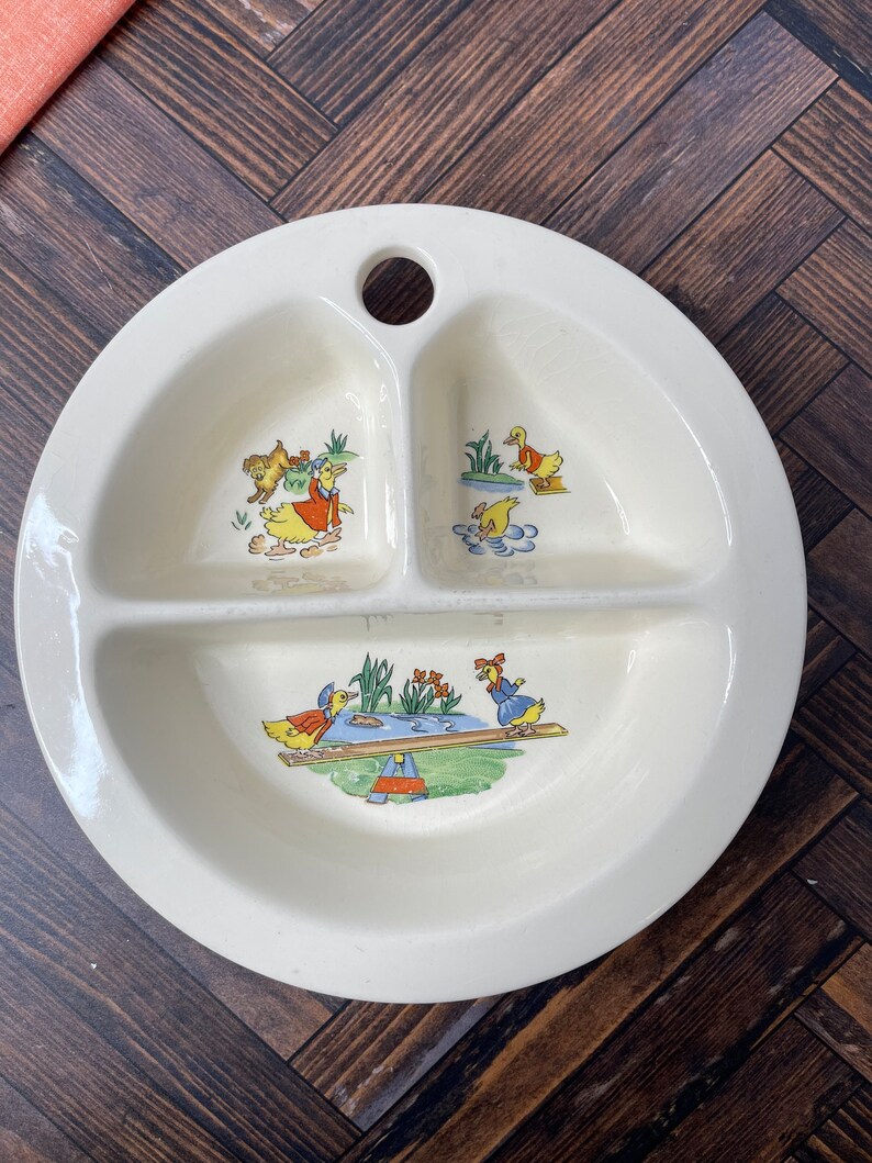 Vintage Baby Dish | Ceramic Baby Dish | Duck Baby Dish - Etsy