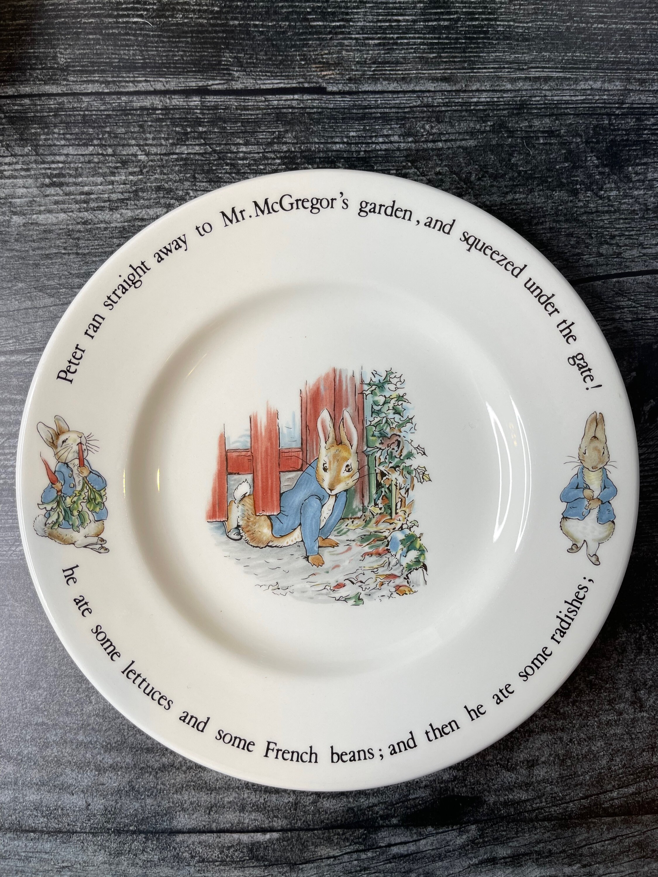 Vintage Peter Rabbit Wedgwood Childs Bowl, Plate and Cup Set | Peter ...