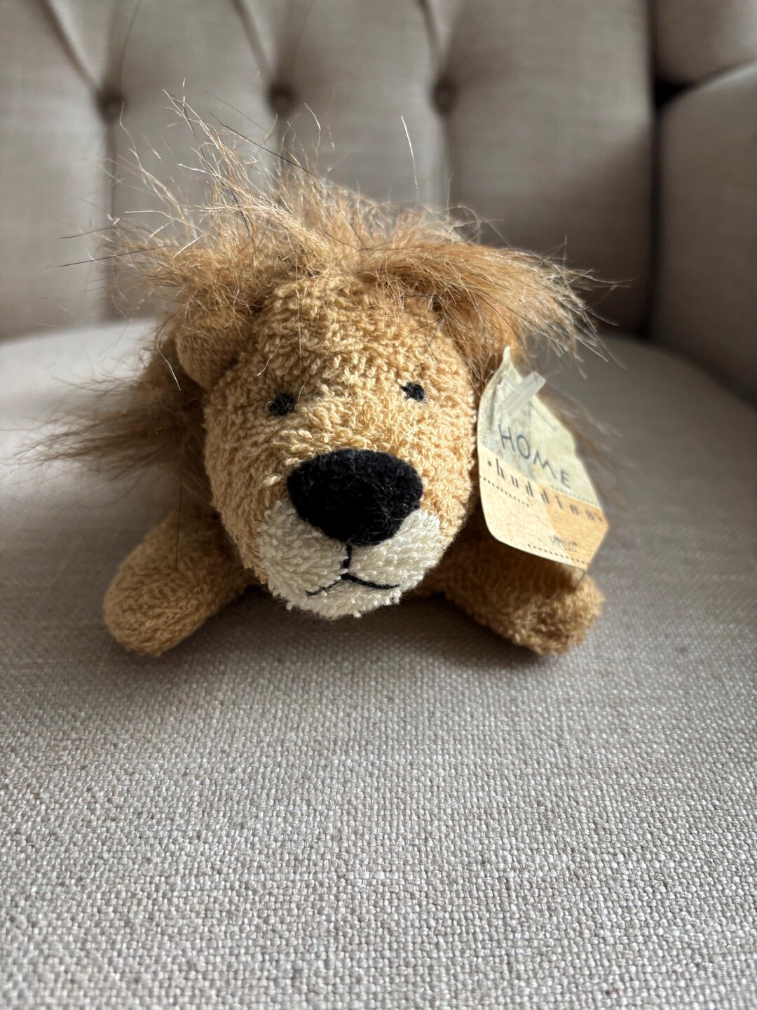Russ Home Buddies Zulu Brown Plush Terry Cloth Lion Stuffed Animal 7 ...