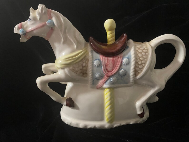 Heritage Mint Carousel Horse Teapoti - Etsy